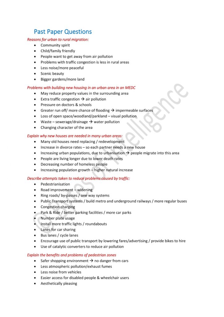 GCSE Geography Revision Notes • Bytes of Intelligence