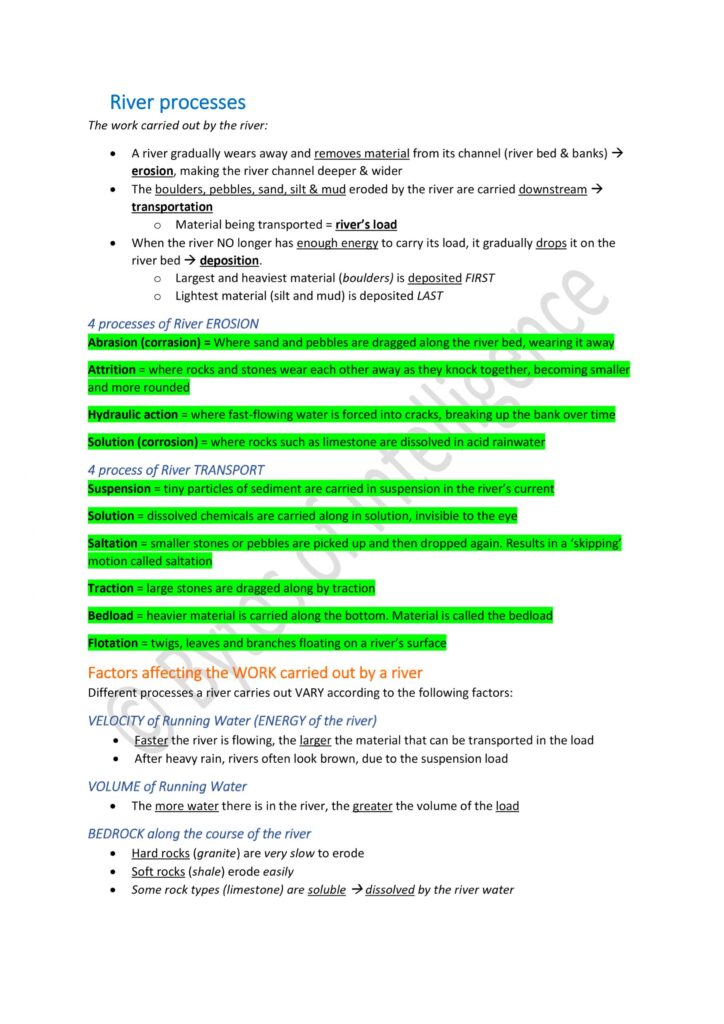 GCSE Geography Revision Notes • Bytes of Intelligence