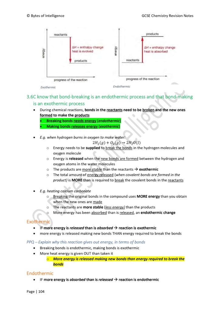 GCSE Chemistry Revision Notes • Bytes of Intelligence