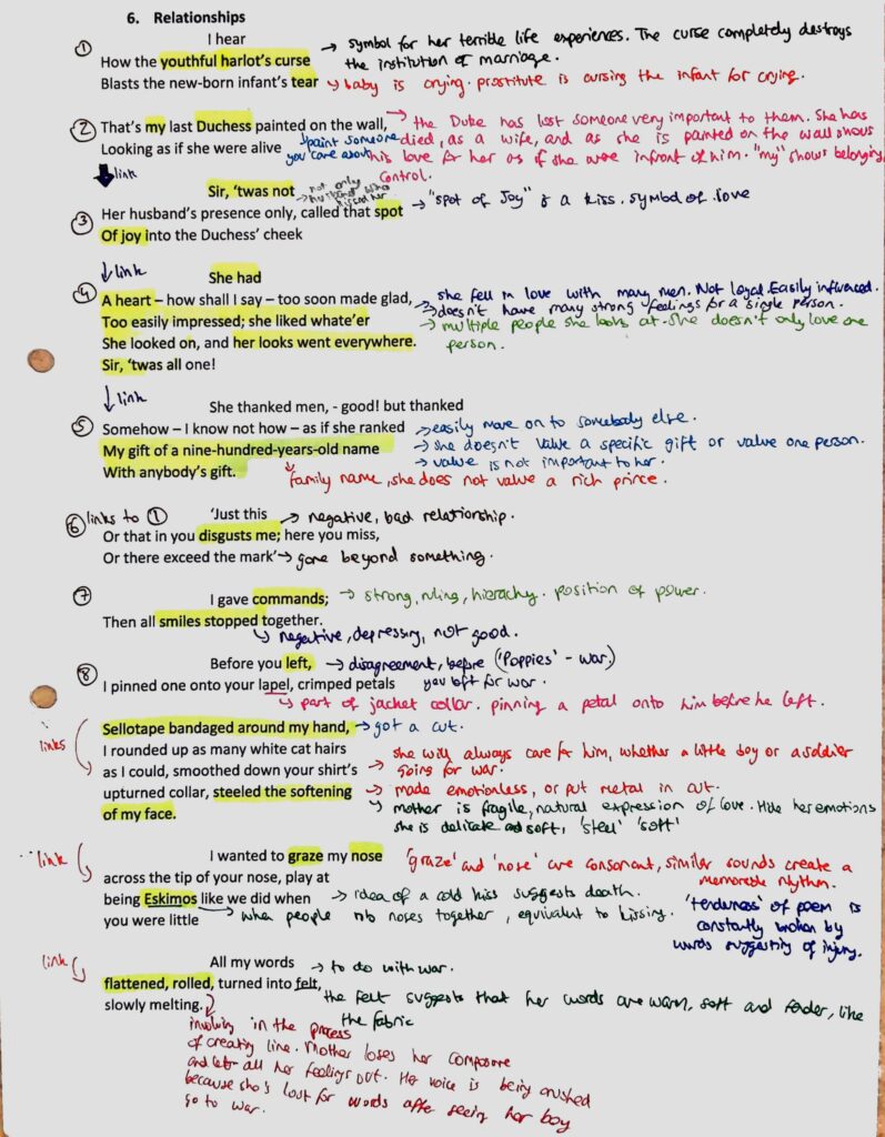 GCSE English: Annotated Poems & Analysis • Bytes of Intelligence